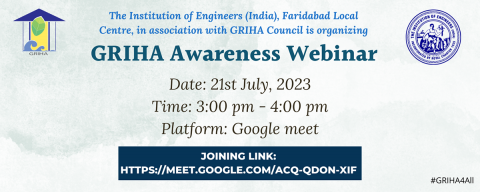 GRIHA Awareness Programme | Green Rating for Integrated Habitat Assesment